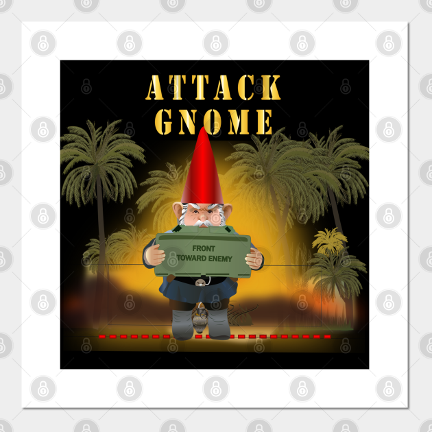 Attack Gnome w Claymore - Grenade w Fire w Jungle X 300 - Attack Gnome W Claymore Grenade W Fir ...